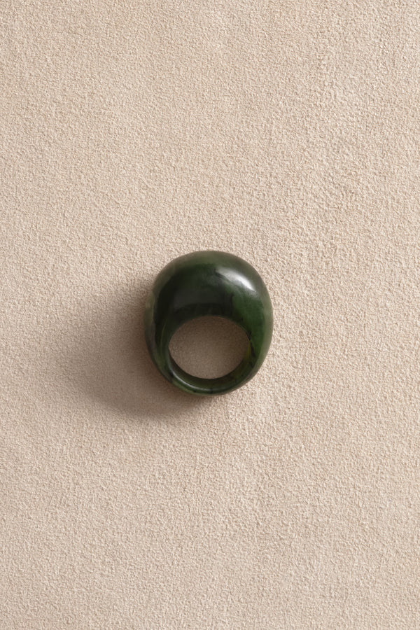 Medium Jade Donut Ring | Sophie Buhai